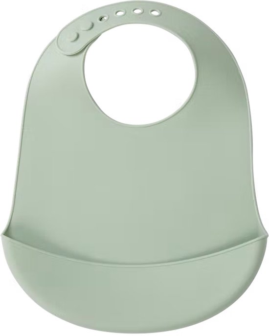 Konimpex - Siliconen Baby Slabber met Opvangbakje en Waterproof - Groen ...