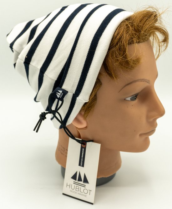 Muts - Hublot - wit/blauw - Maat S - Kinderen muts - Omtrek 52/54 ...