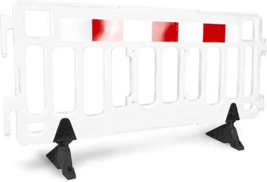 Wit Hek van Kunststof 200 x 100 cm | Poten zijn afneembaar - Handig op ...