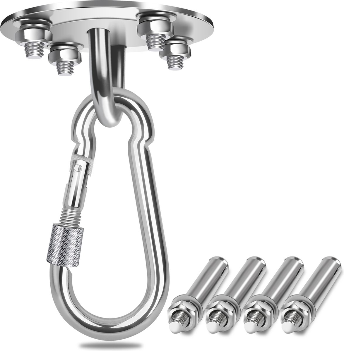 Plafondhaak RVS Ophanghaak Hangstoel Schroefhaak Bokszak Binnen Buiten ...