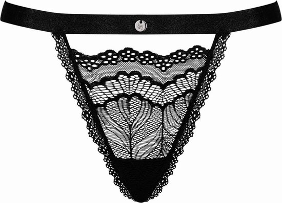 Isabellia Sexy Kanten String - Zwart - S/M | bol.com