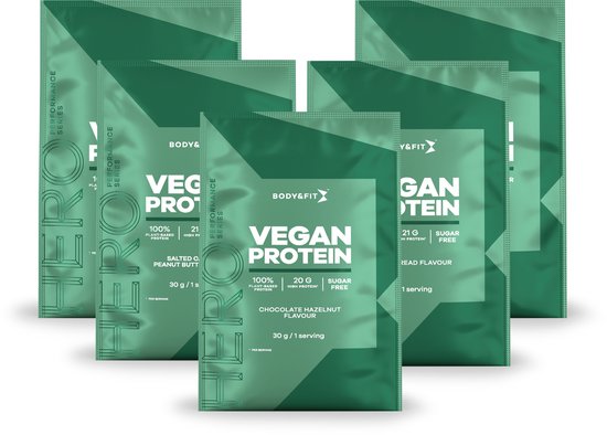 Body & Fit Vegan Protein Eiwitshake - Variety Pack - Vegan Proteine ...