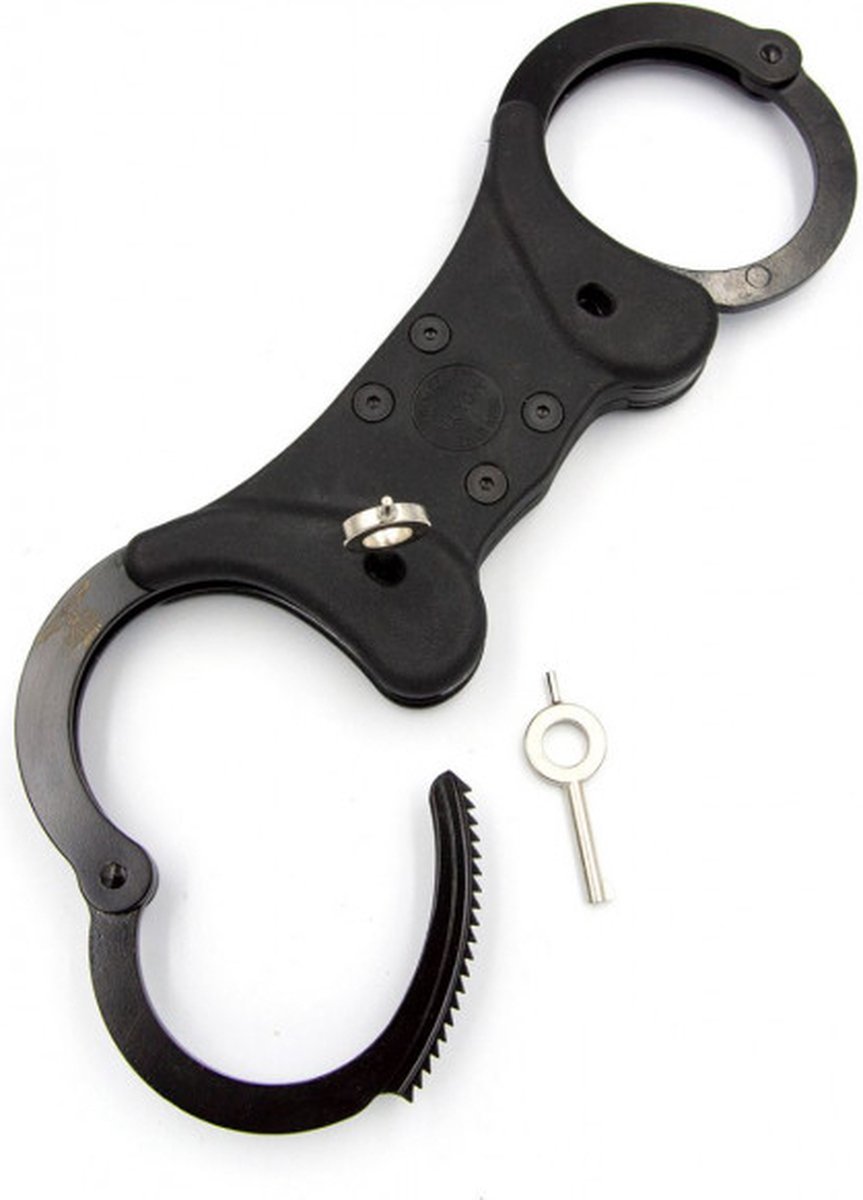Mister B Cuff Double Lock Rigid Steel Politiehandboeien - zwart | bol.com