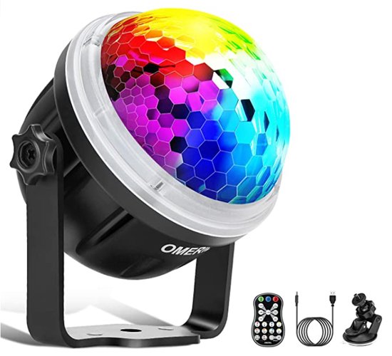 Omeril Discolamp met 10 kleuren (10 leds) - Geluid gestuurde disco ...