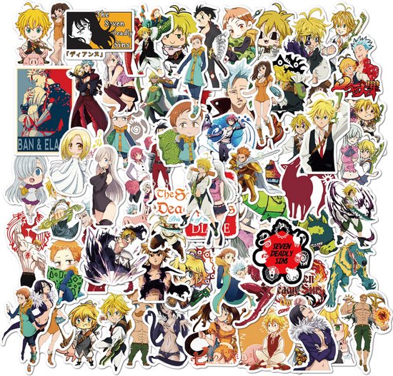 Seven Deadly Sins Stickers - 50 Stuks - Seven Deadly Sins Anime ...