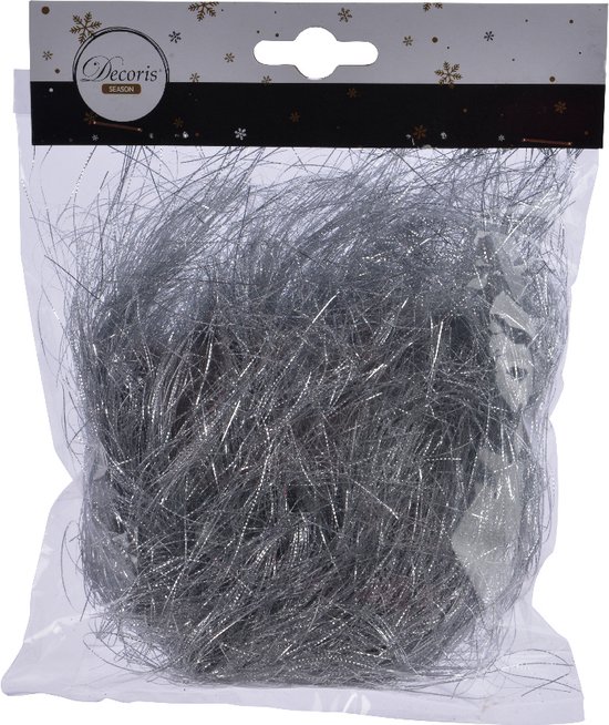 Decoris Lamettahaar Gestanst Zilver - Kerstdecoratie - Engelenhaar ...