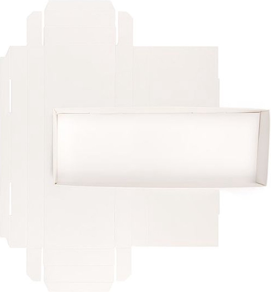 Kartonnen Bodem Doosjes Wit 10.8x2.5x30.5 cm (25 Stuks) | bol.com