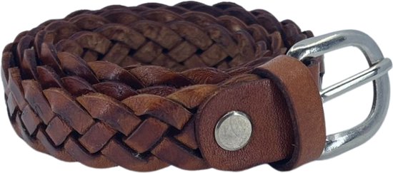 Leer Boho Riem - Bohemian Damesriem - Damesriem Geweven - Lichtbruin ...