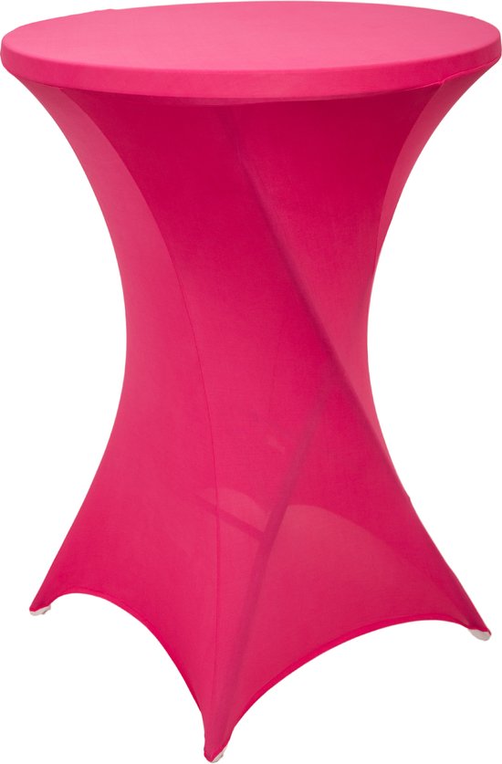 Statafelrok Roze – ∅80-85 x 110 cm – Statafelhoes Stretch – Tafelhoezen voor Statafel... | bol