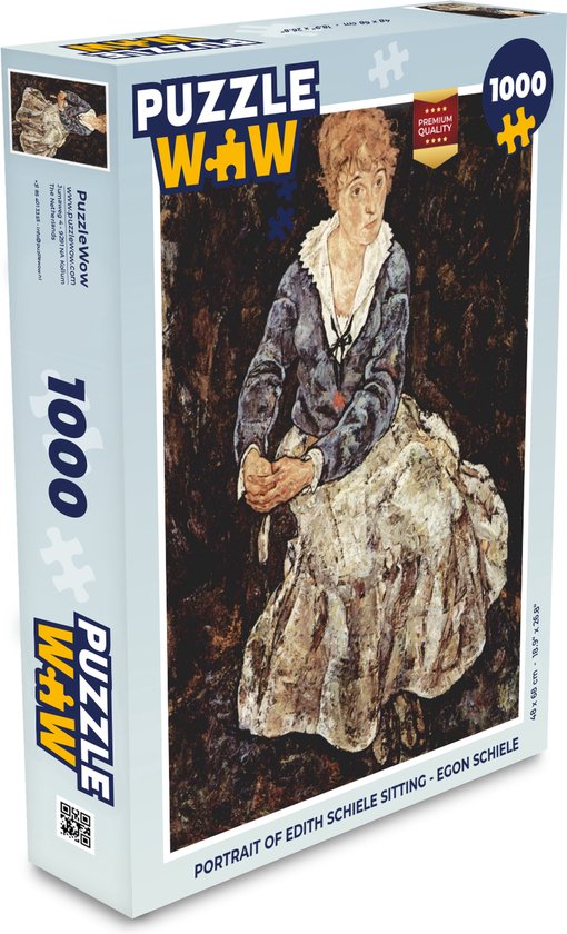 Puzzle Portrait d'Edith Schiele assise - Egon Schiele - Puzzle - Puzzle ...
