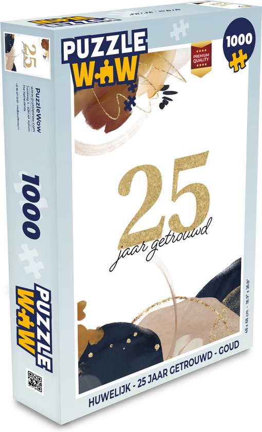 Puzzel Huwelijk - 25 jaar getrouwd - Goud - Spreuken - Quotes ...