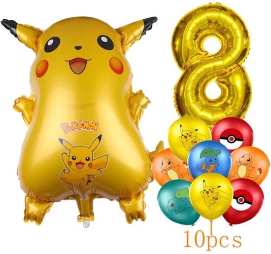 Pokemon Verjaardag Versiering - Pokémon Ballonnen - Pokemon Themafeest ...