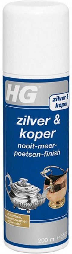 HG Zilver & Koper Nooit Meer Poetsen Finish 200ml | bol.com