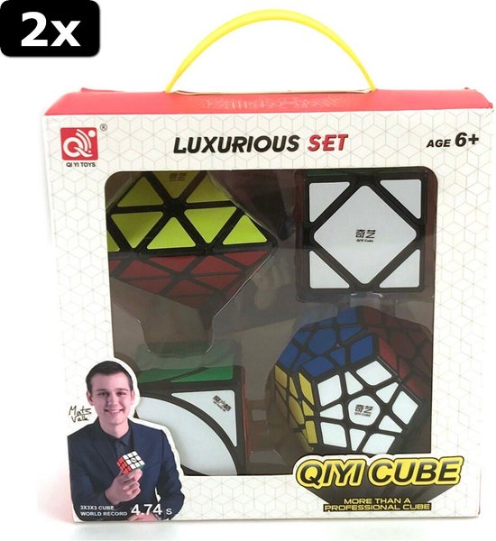 2x Qiyi Cube Set 4 Stuks | Games | bol.com