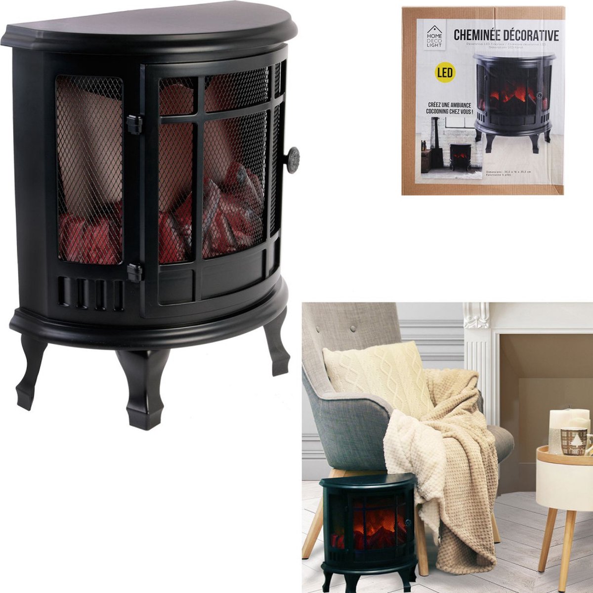 Homezie Sfeerhaard - LED - Led sfeerhaard - Elektrische haard ...