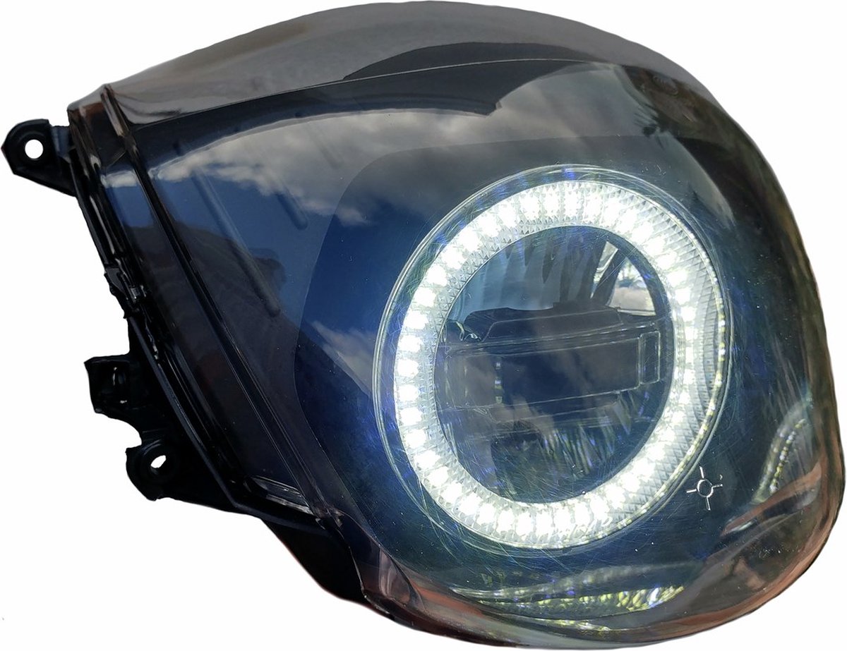 Led Angel Eye Piaggio Zip in koplamp unit - Ingebouwd - Plug & play ...