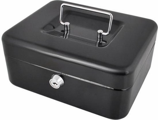 Money Box metal - Metalen Geldkist Met Slot - Geldkluis Met Muntbak ...