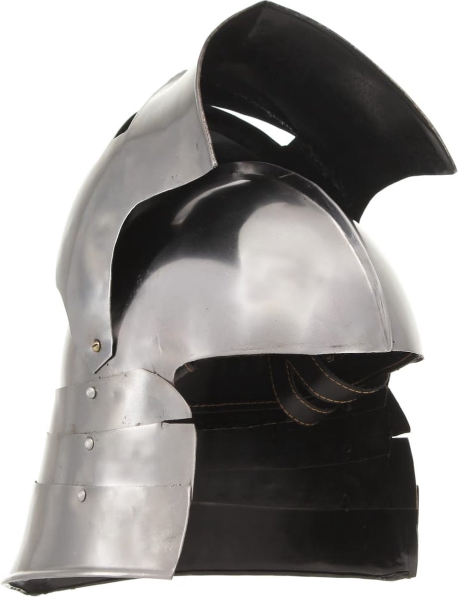 vidaXL Ridderhelm middeleeuws replica LARP staal zilverkleurig | bol.com