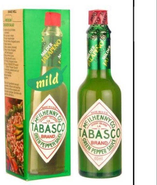 Tabasco Mild green pepper sauce 60ml | bol