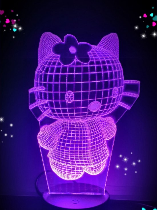 3D LED LAMP - HELLO KITTY | bol.com