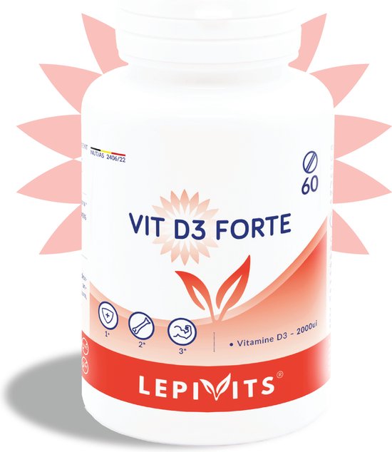 Vit. D3 Forte 2000UI |60 tabletten | Ultra geconcentreerde VITAMINE D ...