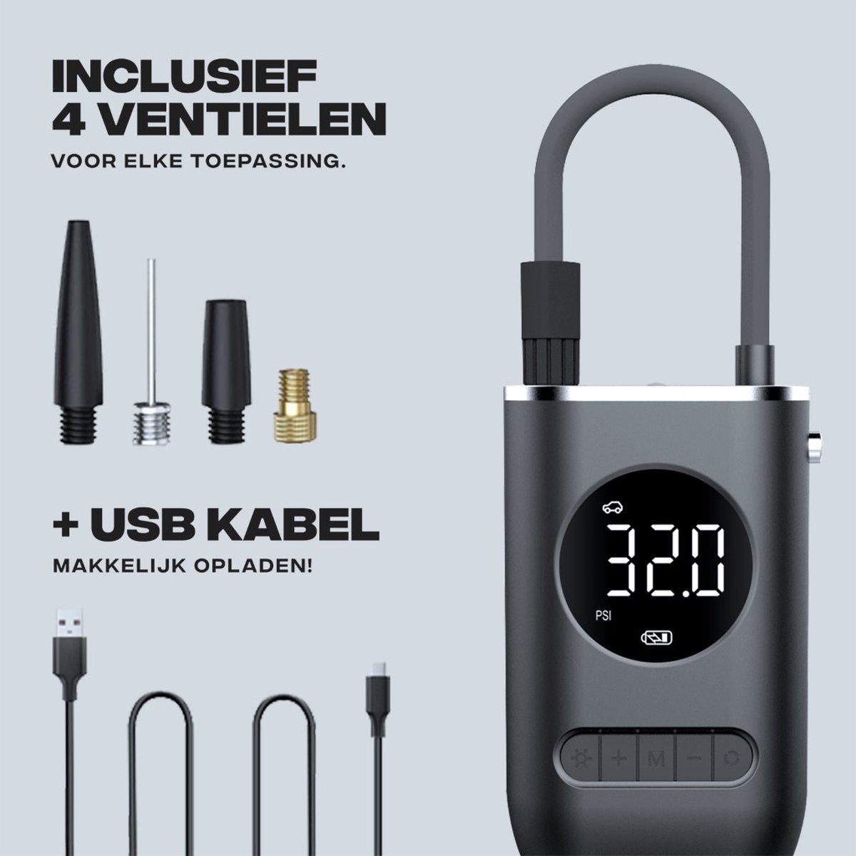 Compressor Bandenpomp – Elektrische Fietspomp – Elektrische Draagbare ...