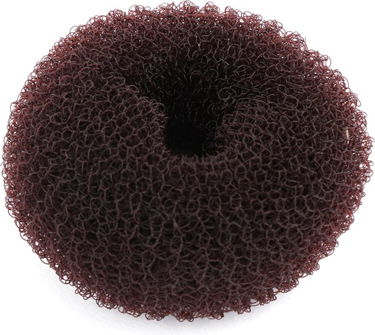Scrunchie - Donut - Haardonut Elastiek - 6cm - Donkerbruin | bol.com