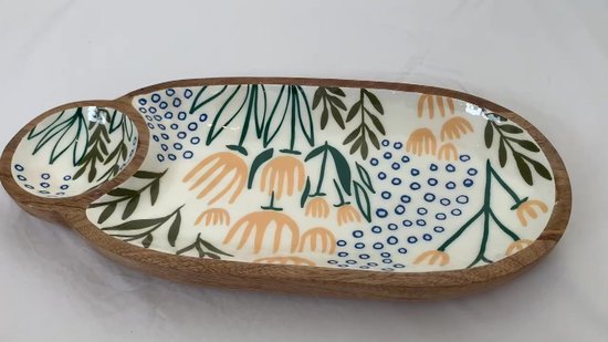 AGURY DESIGNER SET - SERVEER SCHAAL MANGO HOUT (platter) | bol
