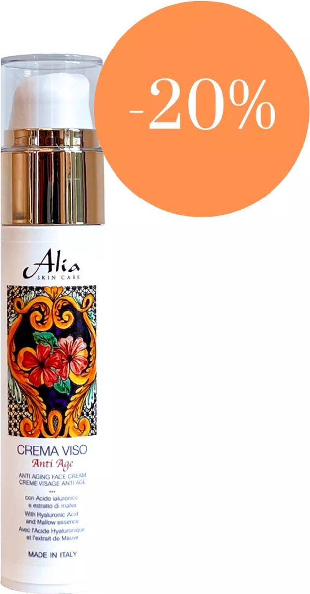 Alia Skin Care - Anti-age Gezichtscrème met hyaluronzuur en arganolie ...