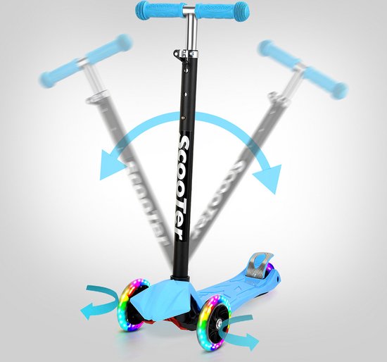 Kinderstep - Step - Met lichtgevende wielen - voor Jongens en Meisjes ...