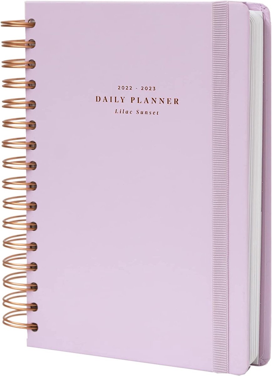 A5 Agenda 2022 2023 Lilac Sunset - Dagagenda 12 Maanden 2022 2023 - 1 ...