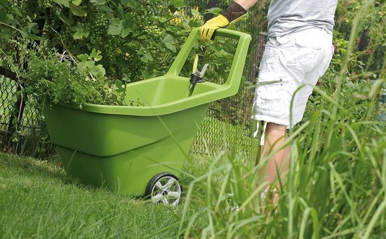 Afvalkar 95 liter antraciet - tuintrolley - kruiwagen - tuinkar ...