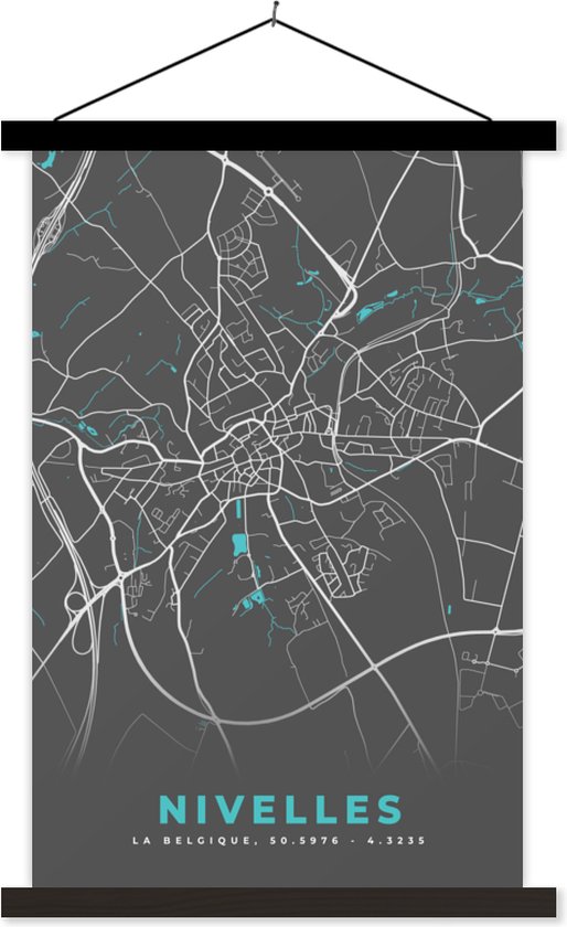 Porte-affiche avec affiche - Affiche scolaire - Plan de la ville ...
