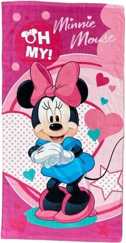 Minnie Mouse Oh My! Handdoek - 140 x 70 cm. - Disney Strandlaken Hearts ...