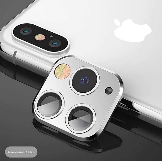 LuxeBass iPhone 11 Camera Lens Glass Protector - Zilver | bol.com