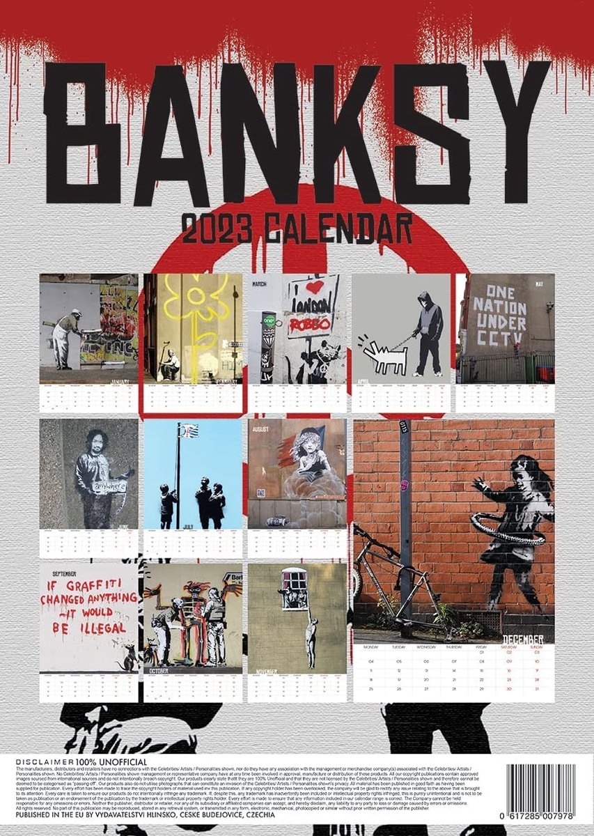 Banksy Kalender 2023 A3 | bol.com