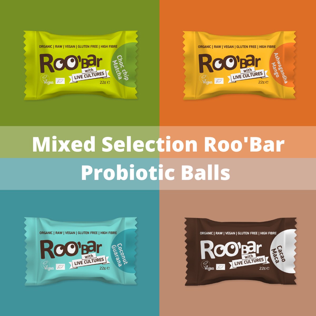Roo'Bar | Probiotica | Mixed Selection Probiotica Balls (box 20 st ...