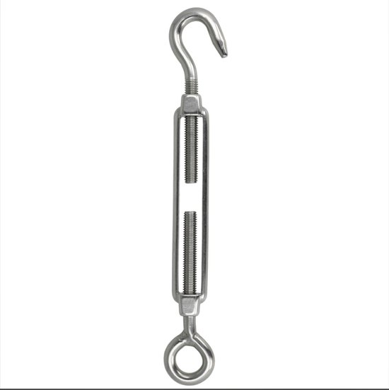 (1 STUKS) M12 SPANSCHROEF HAAK-OOG RVS-A4 (AISI 316) KABELSPANNER ...