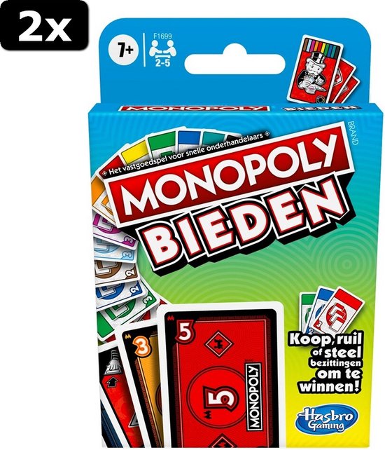 2x Hasbro Monopoly Bieden | Games | bol.com