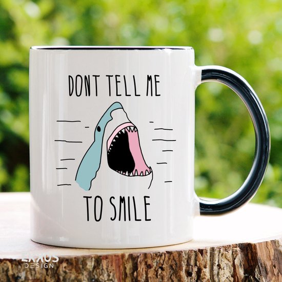 Dont tell me to smile mok - Bureu Cadeau - Collega cadeau - Cadeau voor ...