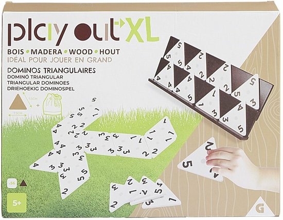 Domino Driehoek XL Hout | bol