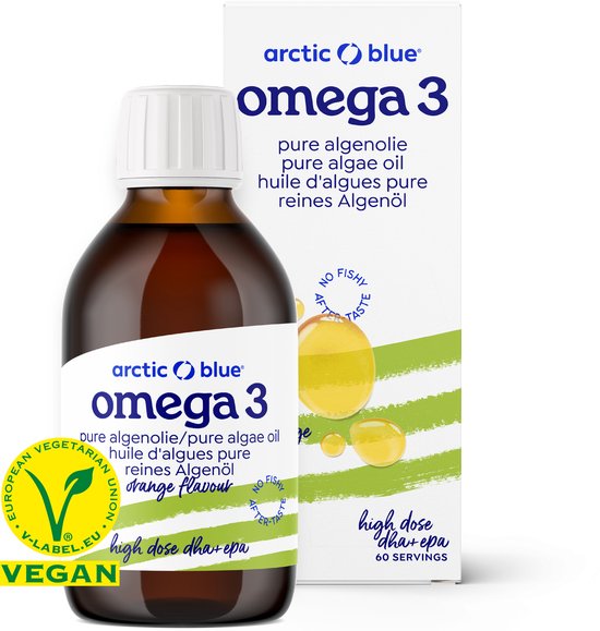 Arctic Blue - Omega 3 - Pure Algenolie - DHA & EPA - 150 ml | bol.com