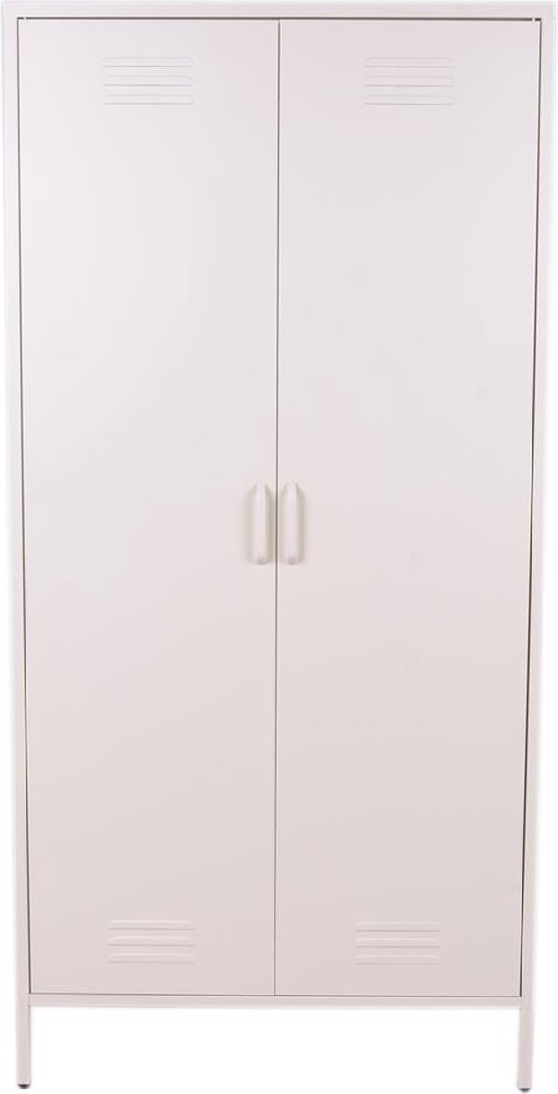 MaximaVida metalen kleding lockerkast Finn 90 x 50 x 185 cm ivoor - 4 ...