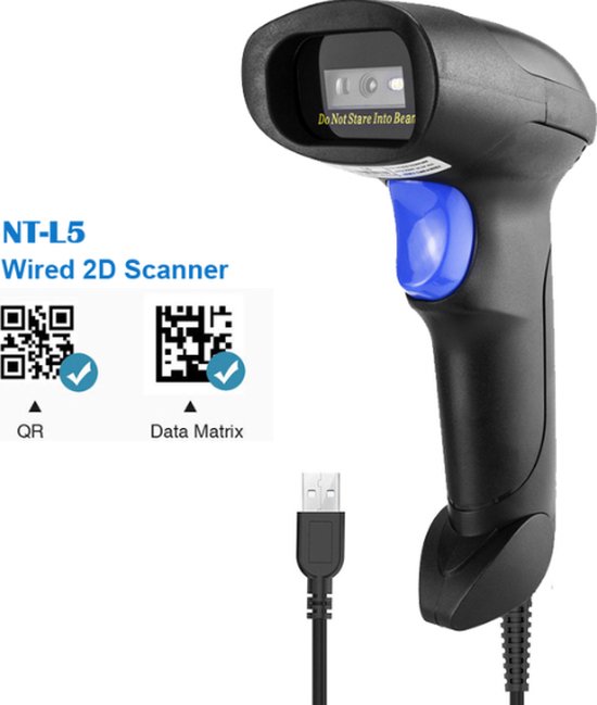 Netum Barcode Scanner - Met Draad - Zwart | bol.