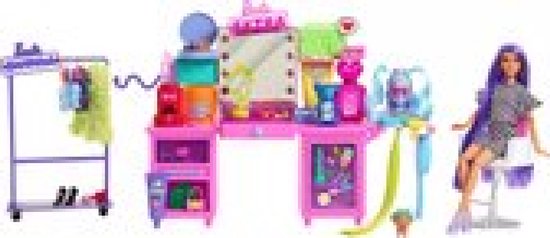 Barbie Extra Speelset Vanity - Speelset | bol