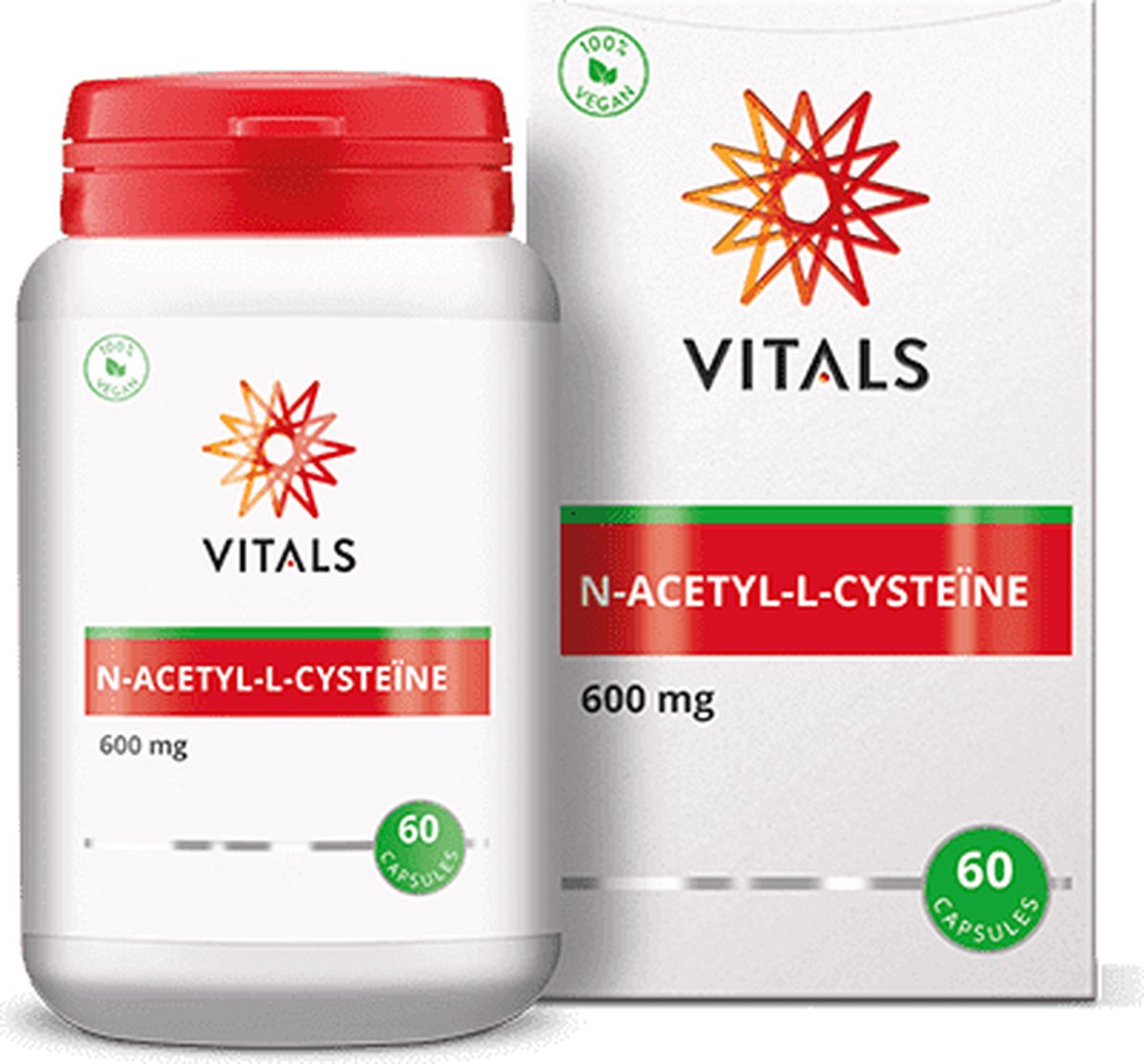 Vitals - N-acetyl-L-cysteïne - 60 Capsules | bol