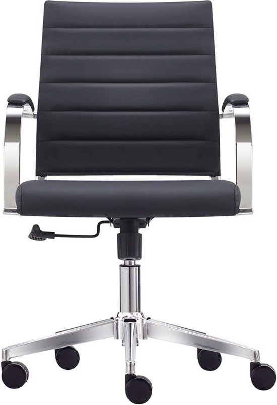 Sedero Bureaustoel Cádiz - Zwart - PU Leer | bol