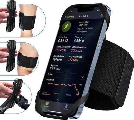 Hardloop telefoonhouder waterdicht - Hardloopband - Sportband ...