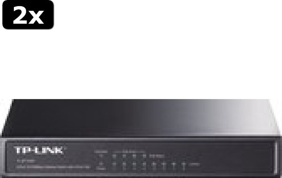 2x TP-Link TL-SF1008P - Netwerk Switch - PoE | bol.com