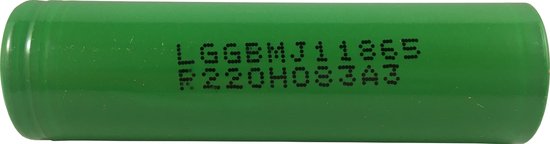 LG 18650 MJ1 Li-Ion 3500mAh - unprotected flat top | bol.com